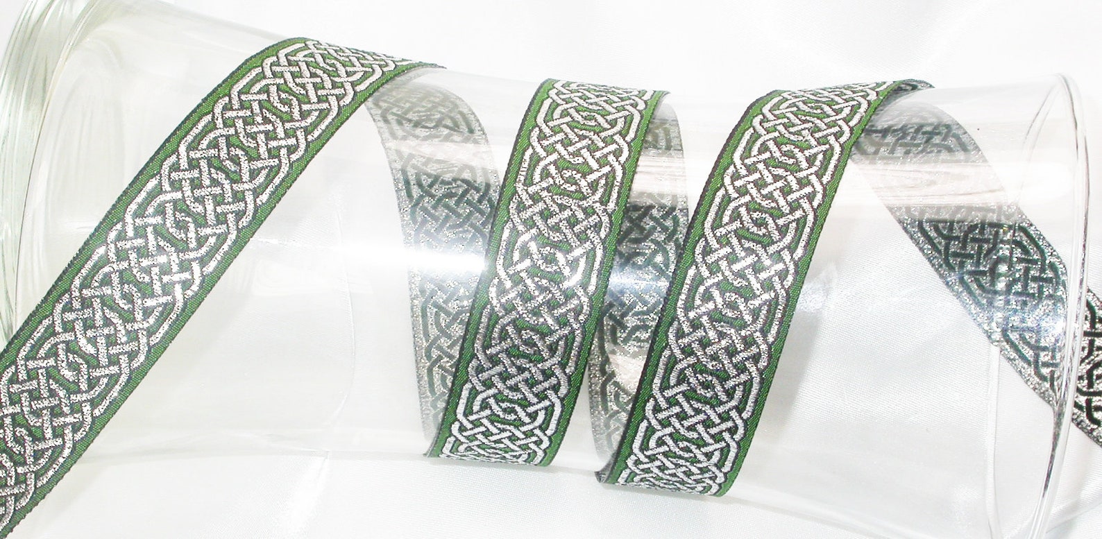 Jacquard Ribbon 1" (25MM) Metallic Hex Celtic Lots of Colors - Etsy