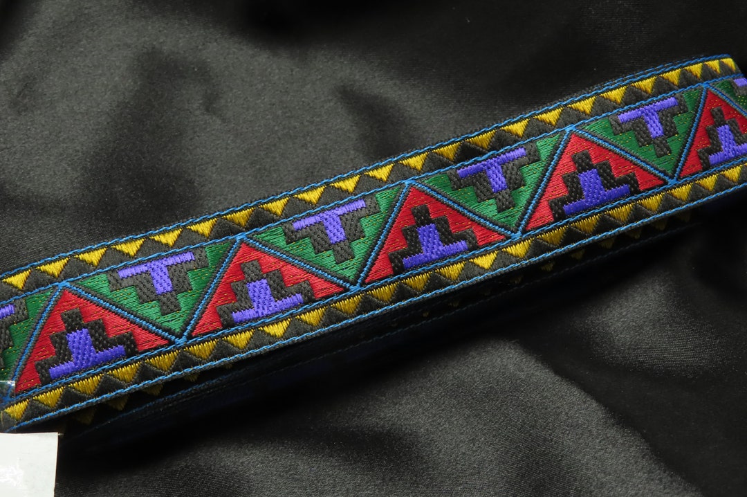 Jacquard Ribbon 1 1/8 Aztec Style Multi 1 1/2 Yard Remnant Decorative ...