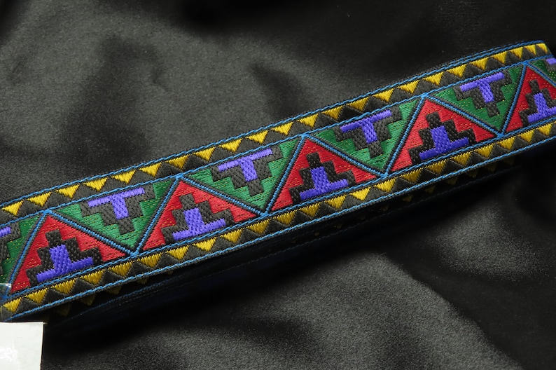 Jacquard Ribbon 1 1/8 Aztec Style Multi 1 1/2 Yard Remnant Decorative ...