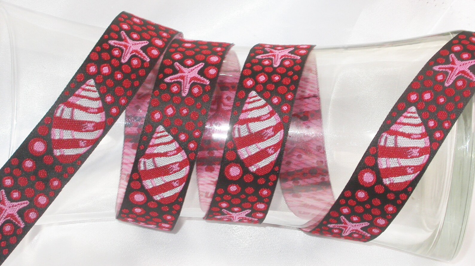 Jacquard Ribbon 1 25mm Exotic Sea Shells Colors 3 - Etsy