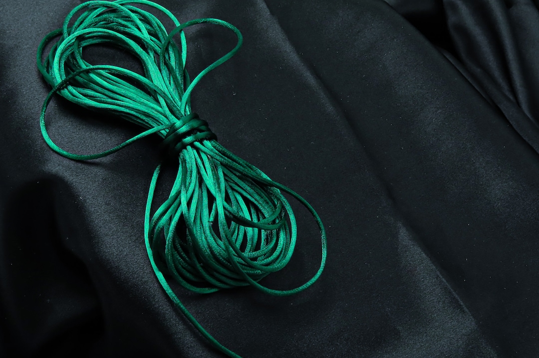 10 Yards - 2mm Satin Rattail Cord Rat Tail Jewelry Making Macramé Braid ...