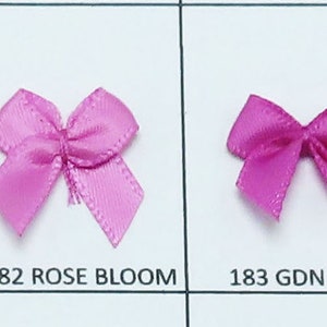 Mini Ribbon Bows Measure 5/8" (16mm) X 5/8" (16mm) Approx Pack of 25 or ...