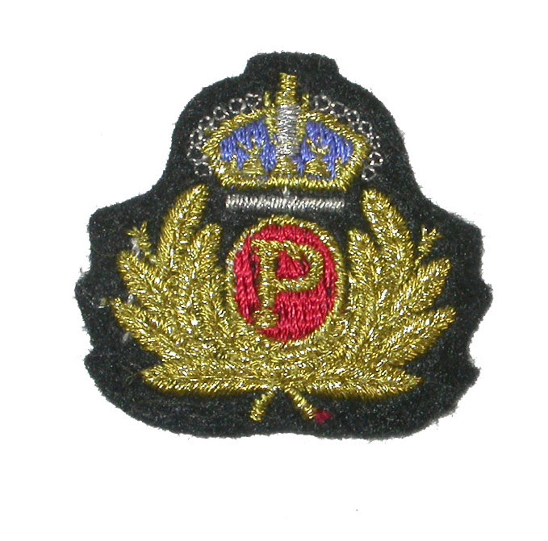 Uniform Crest P Military Iron on Applique - Etsy