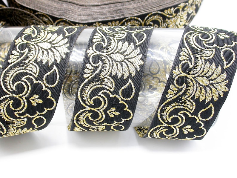 2" Liturgical Jacquard Border "royal Gala" Woven Ribbon (50mm) 3 Yards ...