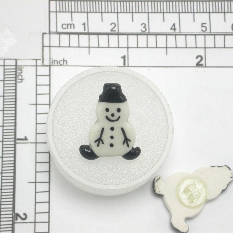 Button Snowman - Etsy