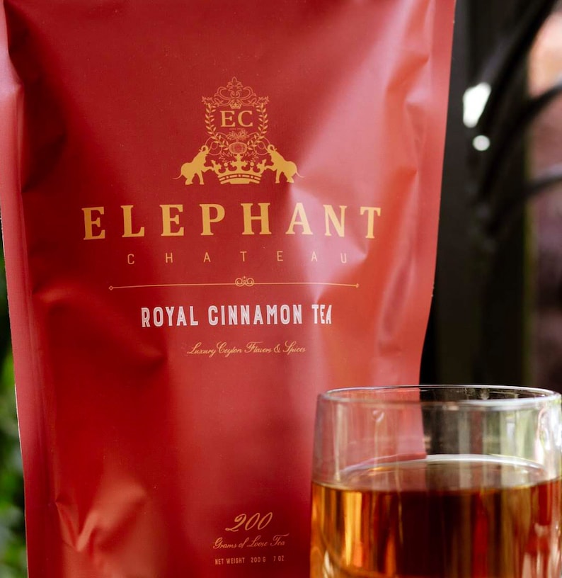 Royal Cinnamon Black Tea high Grade Ceylon Cinnamon Elephant Chateau No ...