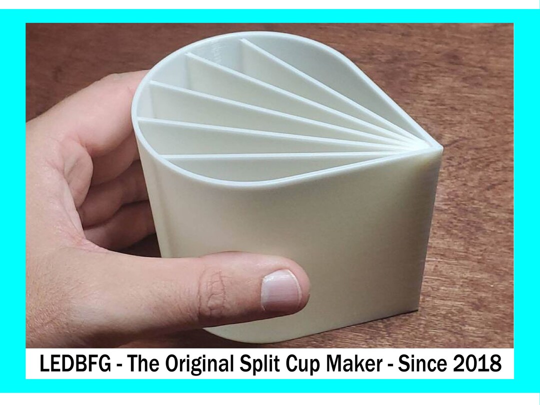 4oz - 32oz Acrylic Pour Split Cup 2-6 Compartments - Etsy