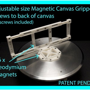 MOTORIZED Canvas Spinner With Adjustable Magnetic Canvas - Etsy