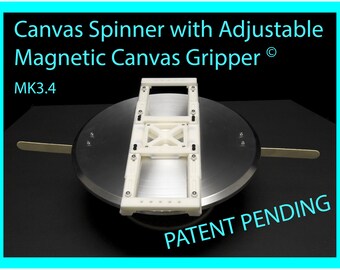 MOTORIZED Canvas Spinner With Adjustable Magnetic Canvas | Etsy