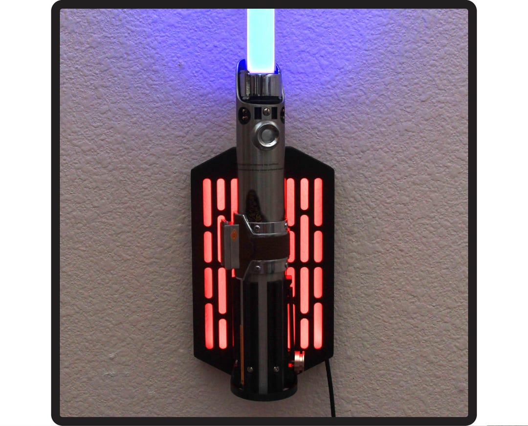 LED Lightsaber Wall Mount | Vertical Display for Savi's Workshop ...