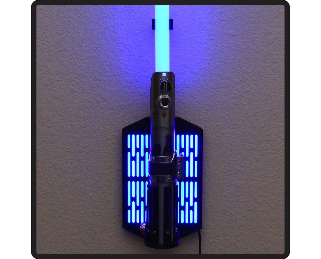 LED Lightsaber Wall Mount Vertical Fits All Lightsabers Including Savi ...