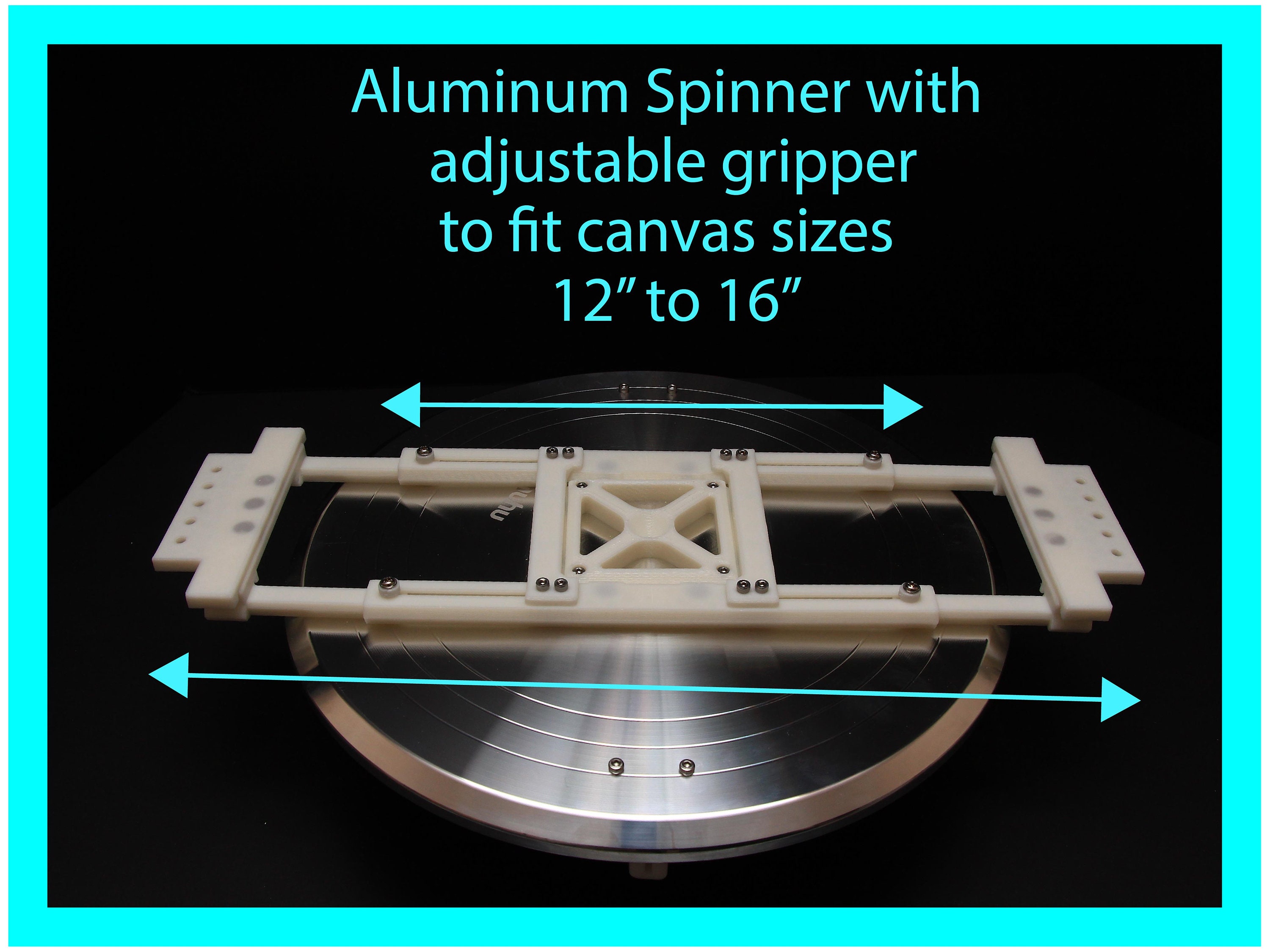 Canvas Spinner (NOT Motorized) With Adjustable Magnetic Canvas Gripper ...