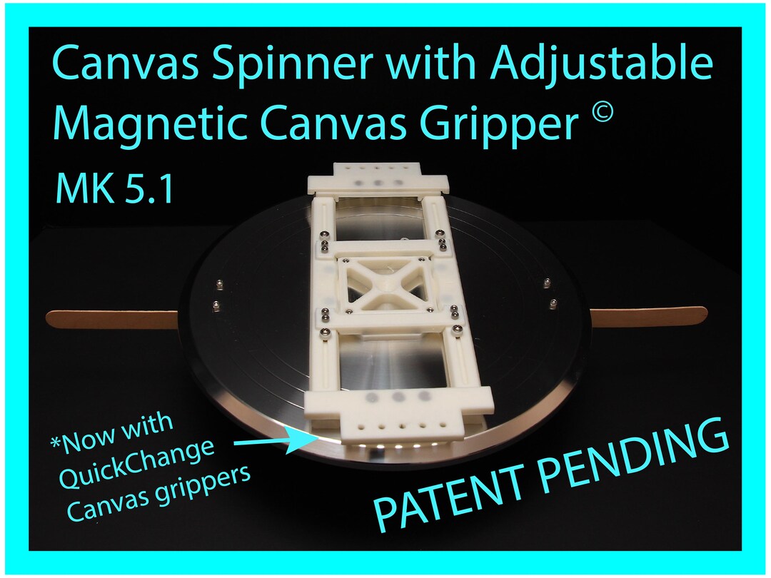 Canvas Spinner (NICHT Motorisiert) mit verstellbarem magnetischem ...