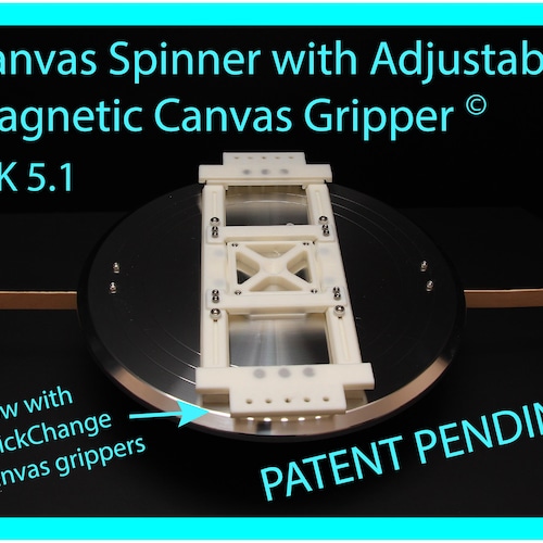 MOTORIZED Canvas Spinner With Adjustable Magnetic Canvas - Etsy