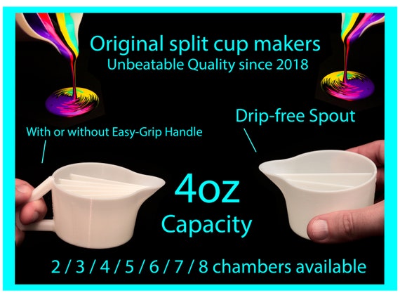 4oz Split Cup 2 to 8 Chambers Available With Easy Grip | Etsy