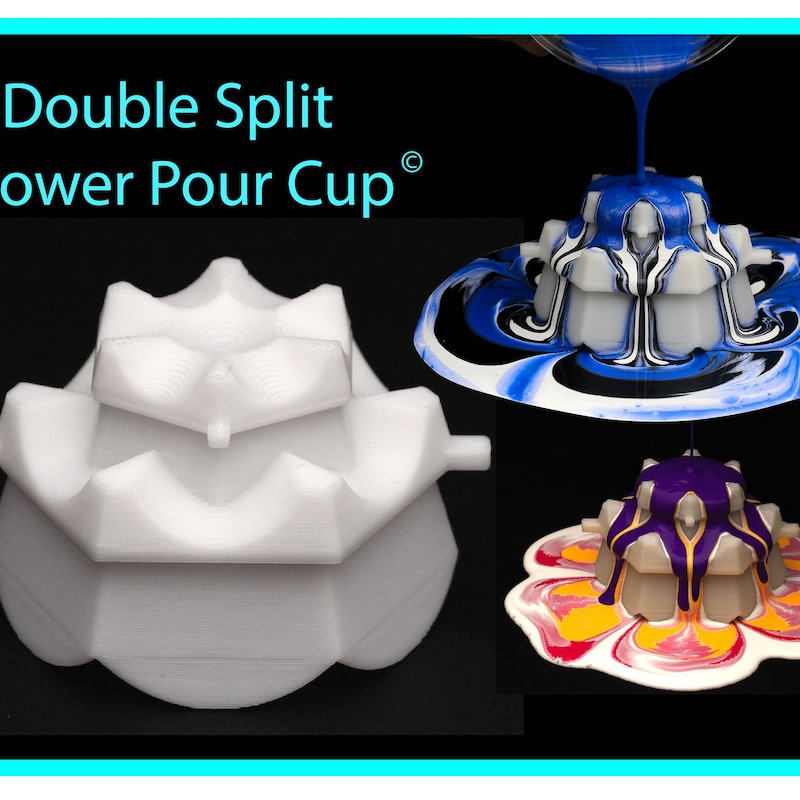 Large Poured Paint Art - Etsy