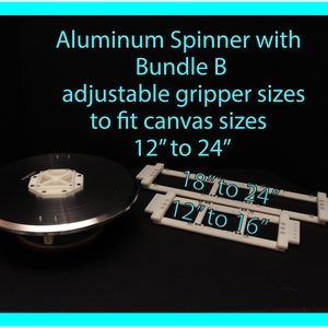 Canvas Spinner (NOT Motorized) With Adjustable Magnetic Canvas Gripper ...