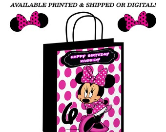 Minnie mouse labels | Etsy
