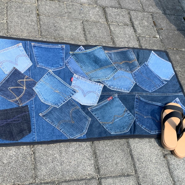 Recycled Denim Rug - Etsy