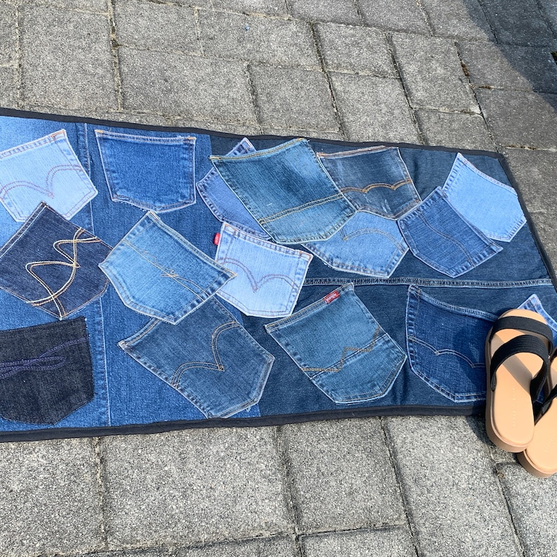 Recycled Denim Rug - Etsy