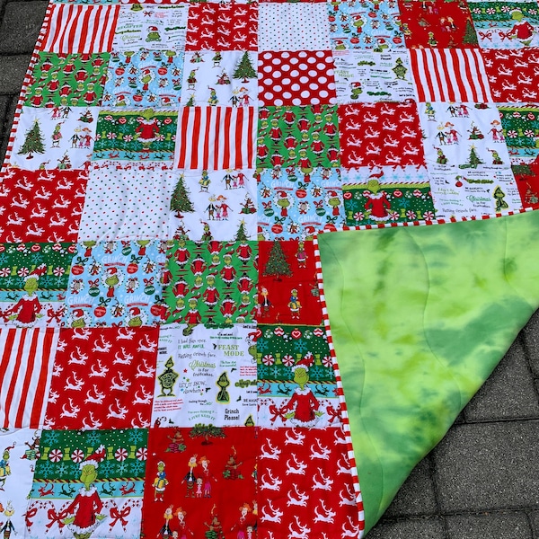 Grinch Quilt Kit - Etsy