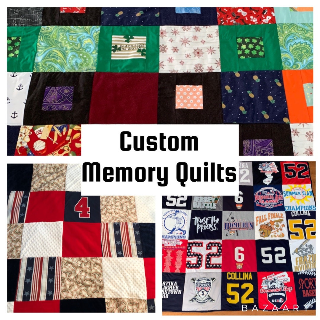 Custom Made Memory Quilts - Etsy
