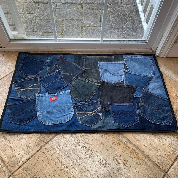 Recycled Denim Rug - Etsy
