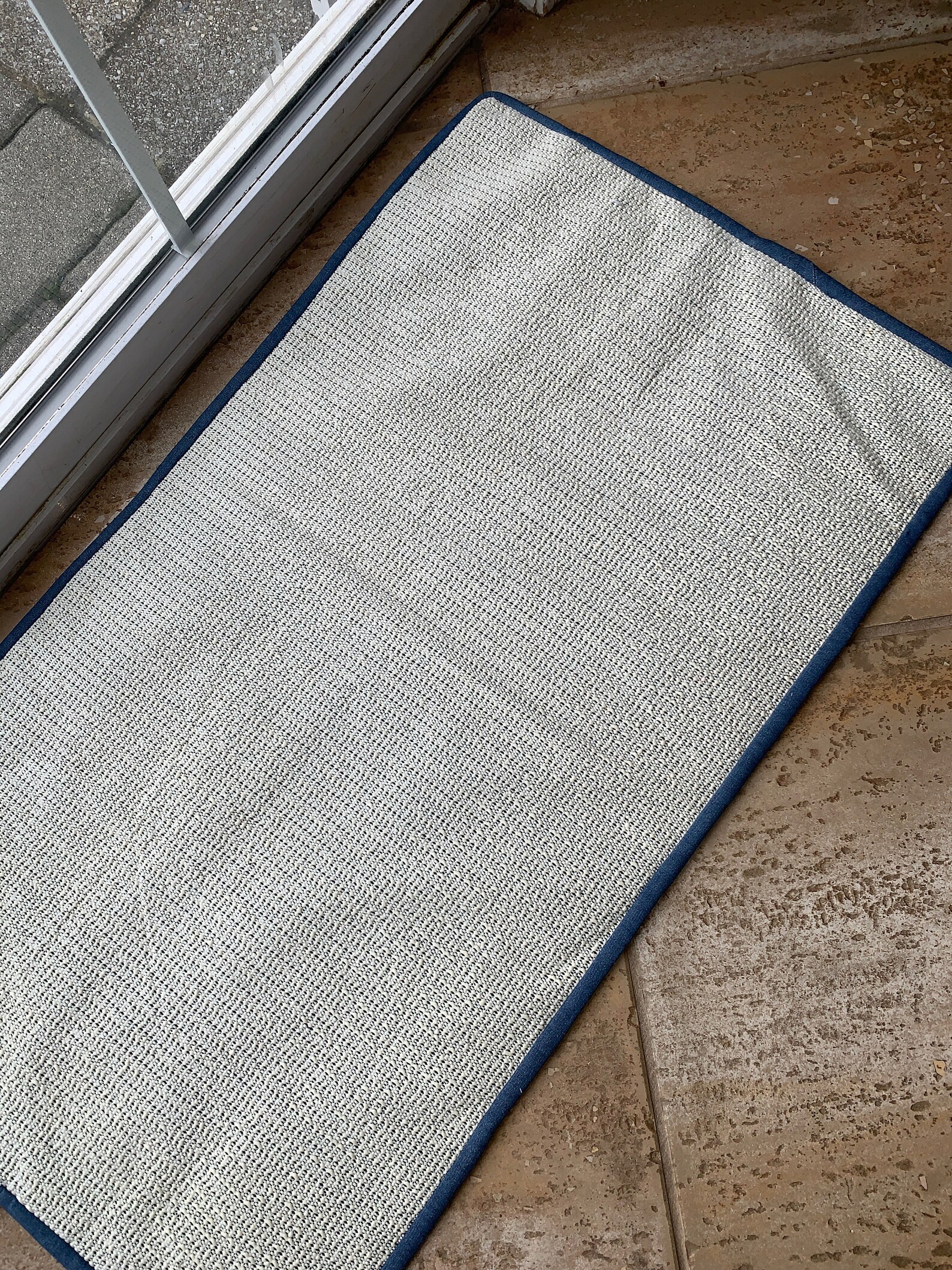 WELCOME BACK POCKET Recycled Denim Mat With Rubber Slip-proof - Etsy