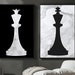 Set of 2 Pieces Chess Pieces Printable Wall Art, Minimal and Modern ...