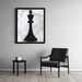 Set of 2 Pieces Chess Pieces Printable Wall Art, Minimal and Modern ...
