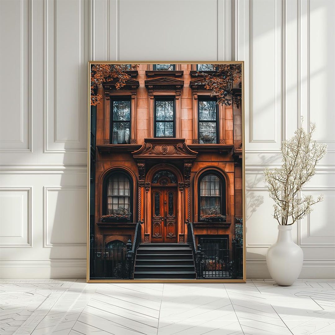 Art Nouveau Urban Architecture Poster, New York Historical Building ...