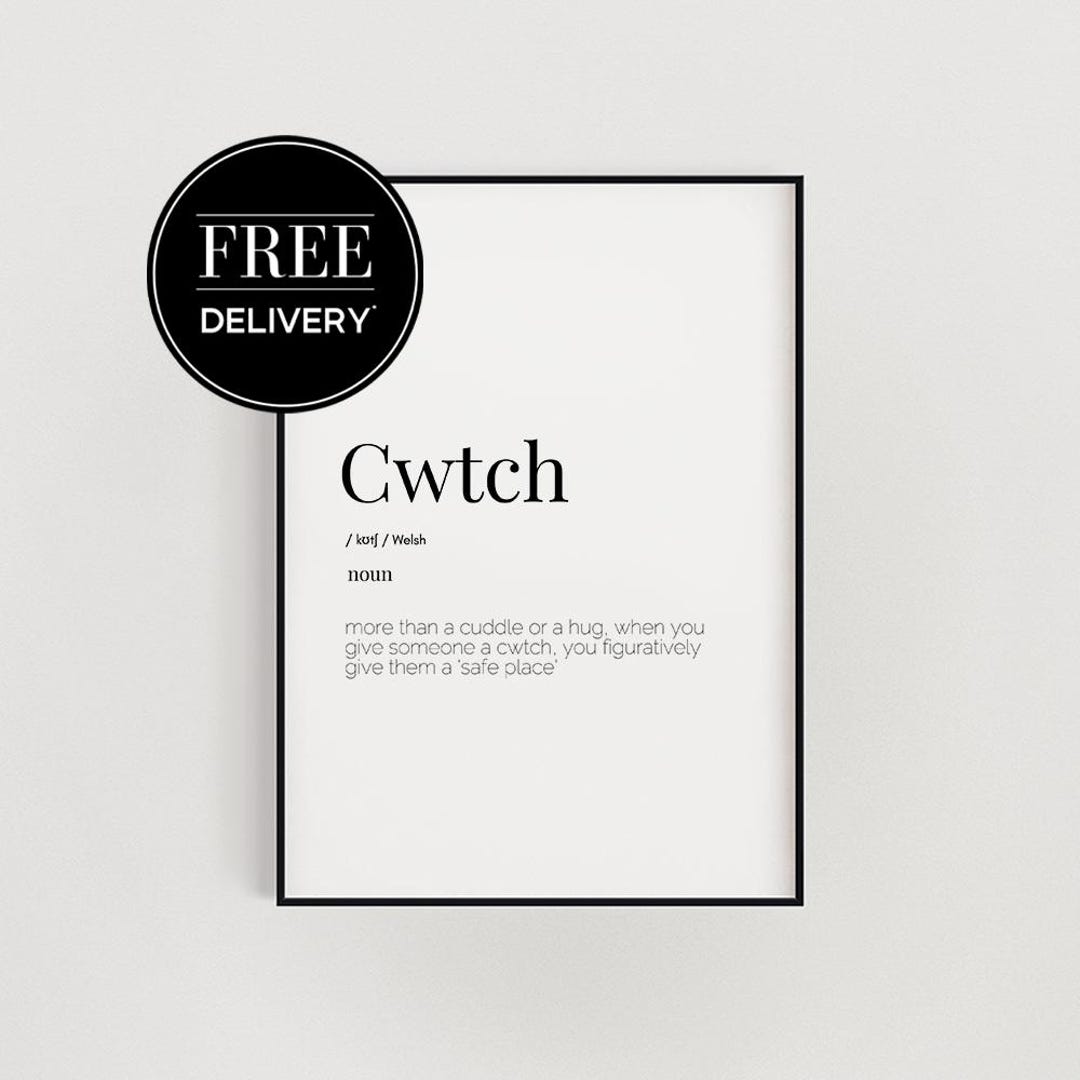 Cwtch Definition Print - Home Print | Bedroom Print | Definition Print ...