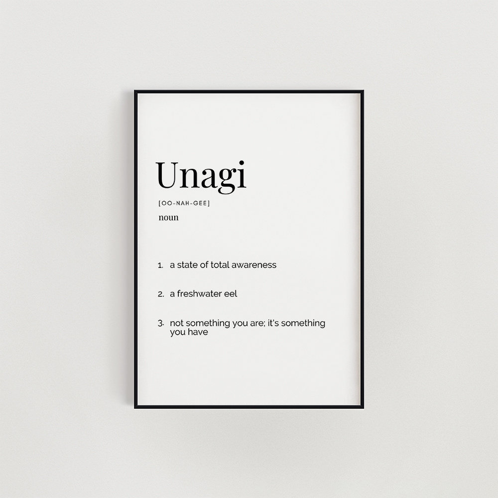 Unagi FRIENDS TV Show Quote Definition Print Physical Print / Home ...