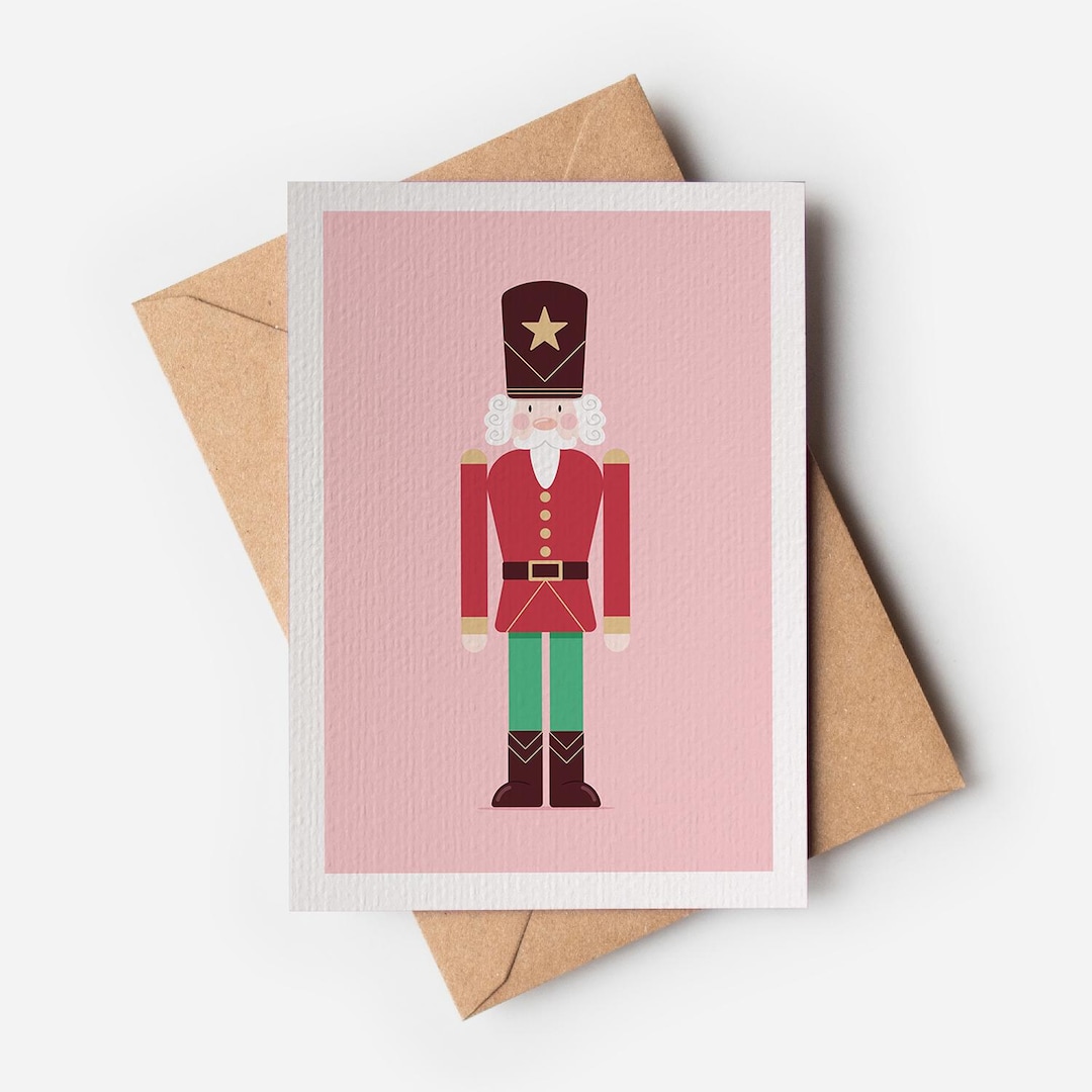 Nutcracker Christmas Card Friend Christmas Card, Girlfriend Holiday ...