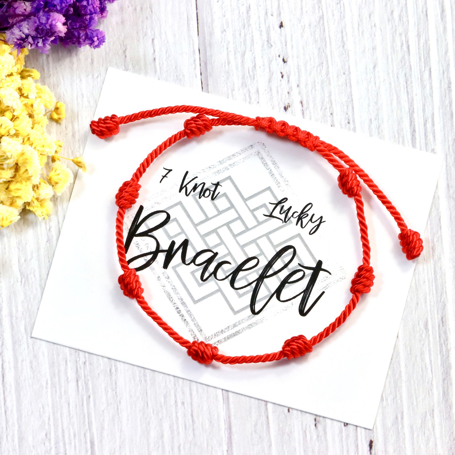 7 Knots Spanish Red PROTECTION Bracelet Family Original - Etsy