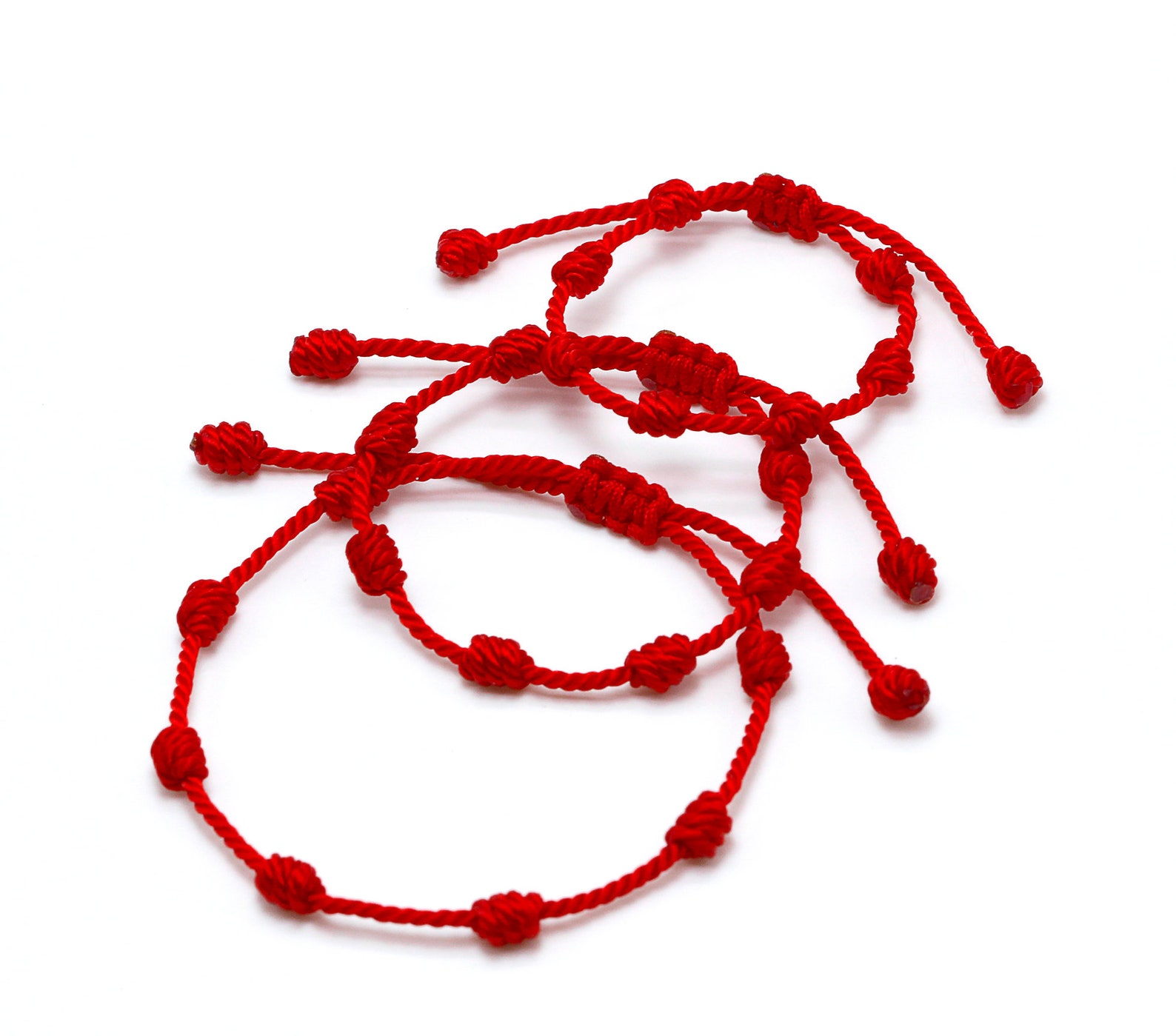 7 Knots Spanish Red PROTECTION Bracelet Family Original - Etsy
