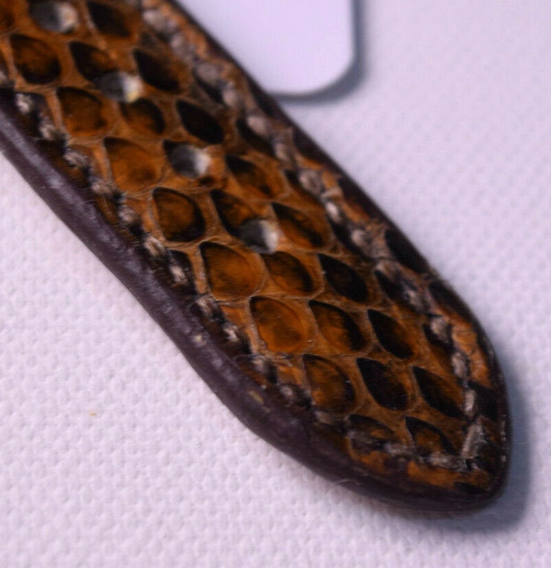 20, 22 or 24 Mm Watch Strap Snakeskin Handmade Leather Strap "molberg ...