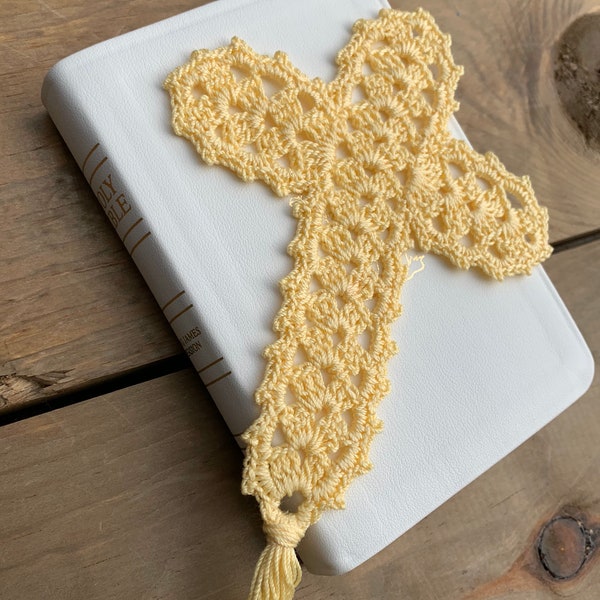 Crochet Cross Bookmark Patterns - Etsy