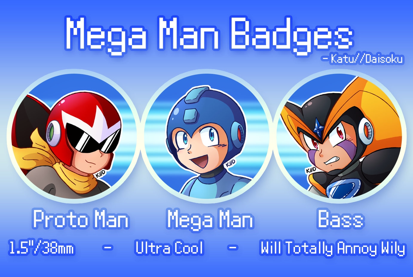 Mega Man Inspired Badges ft. Dummy Thicc Snake and Nice : Wood Man - Etsy