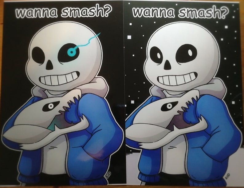 Sans Undertale Inspired A4 Prints - Etsy