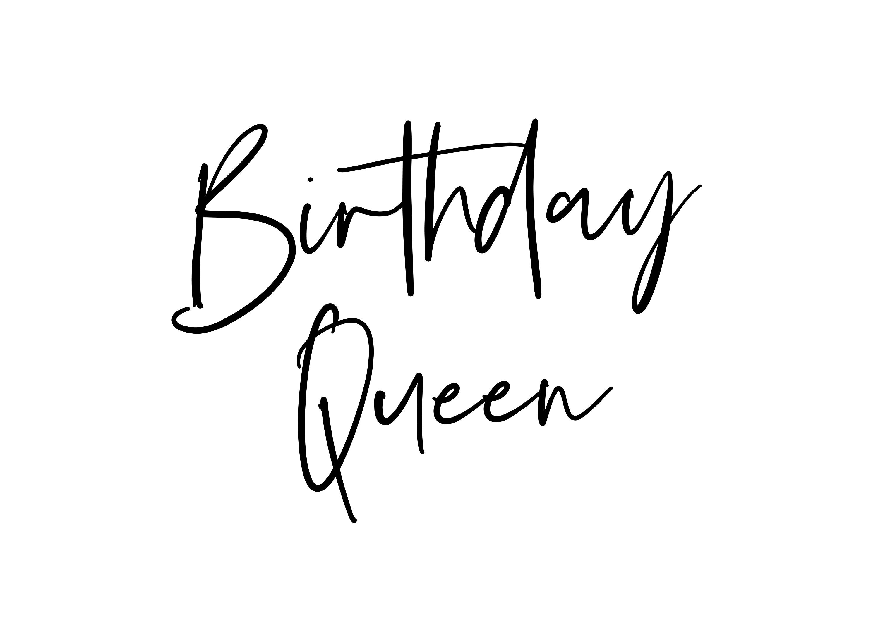 Birthday Queen Birthday Card Birthday Card for Her - Etsy