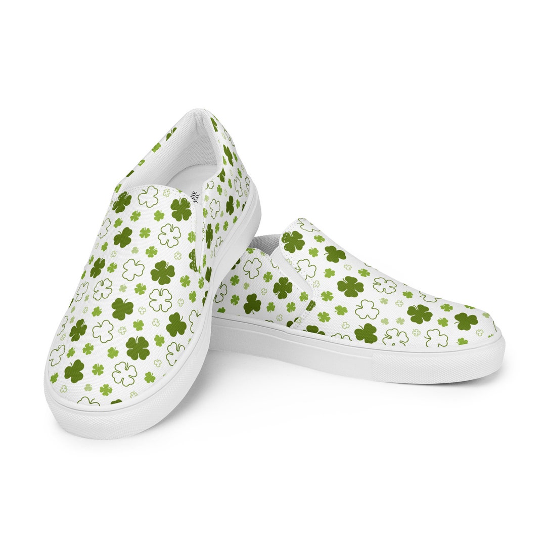 St. Patrick's Day, Women’s Slip-on Canvas Shoes, Shamrock, Irish, Comfy ...
