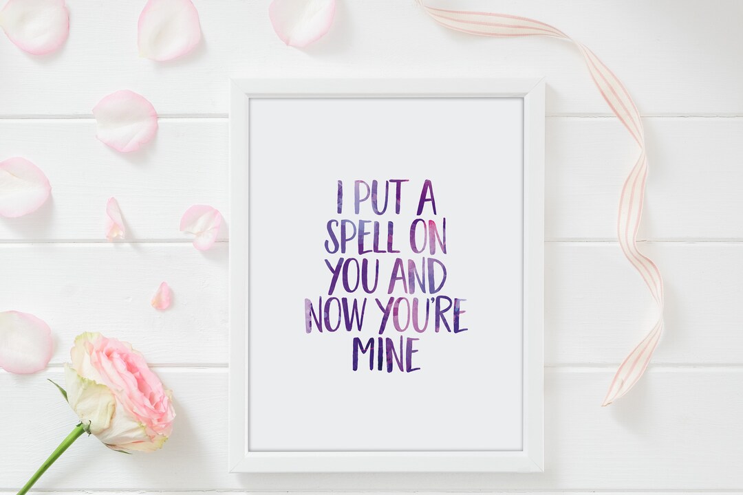 Hocus Pocus Wall Art I Put A Spell on You Halloween Decor, Halloween ...