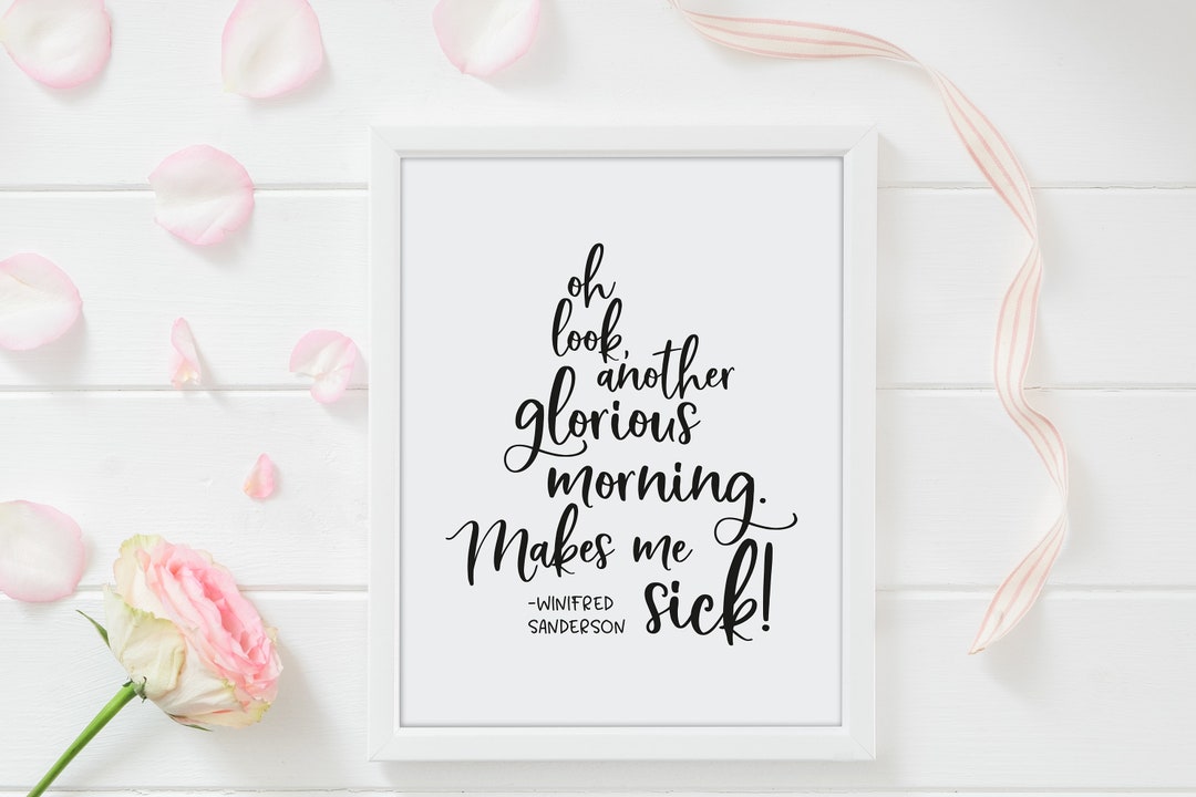 Glorious Morning | Hocus Pocus Wall Art | Halloween Decor, Halloween ...