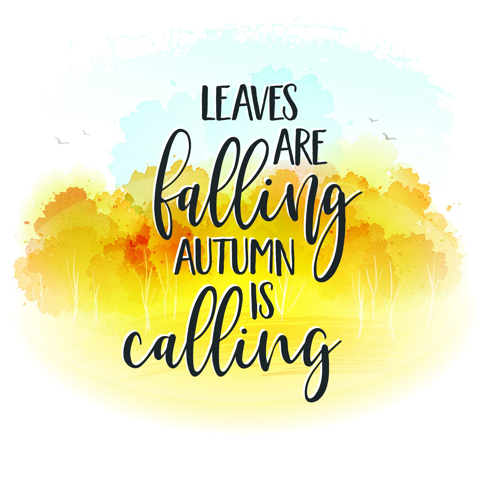 Leaves Are Falling Autumn is Calling Autumn Decor Autumn - Etsy