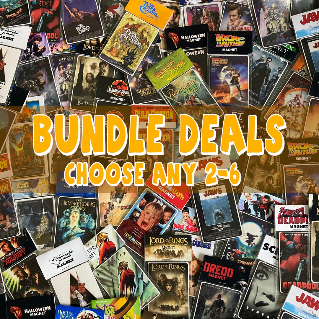 Movie Poster Fridge Magnet Bundle, Collectible Film Art - Etsy