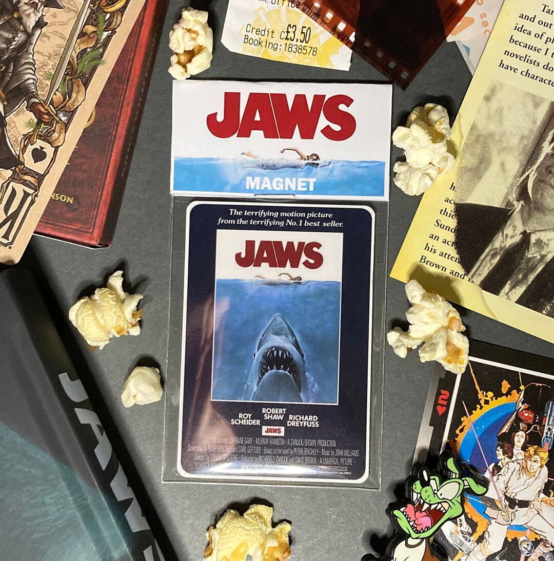 Movie Poster Fridge Magnet, Collectible Shark Gift - Etsy