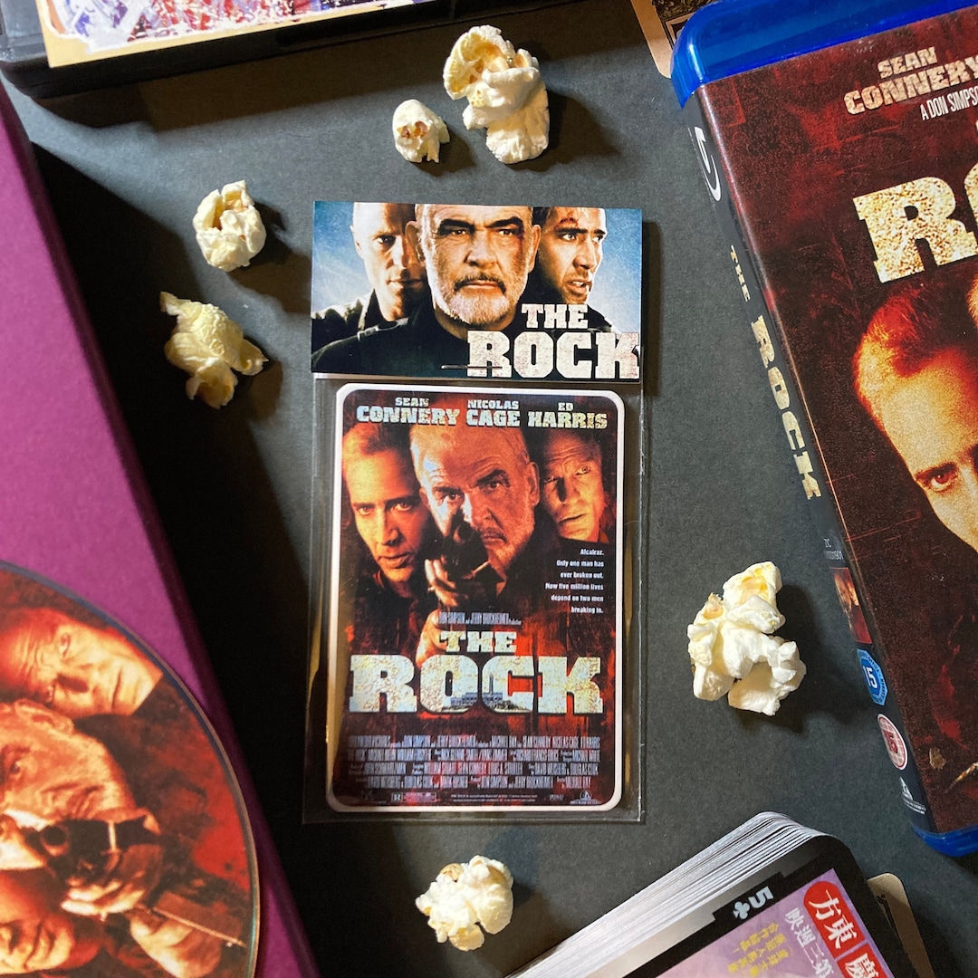 The Rock Fridge Magnet, Movie Poster, Handmade, Film Poster, Comic Book ...