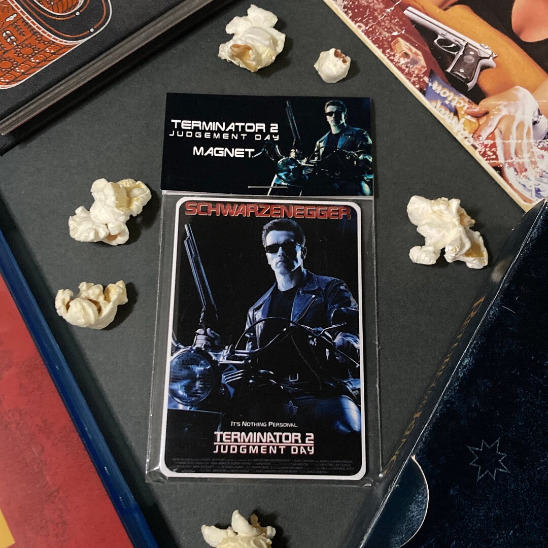 Terminator 2 Movie Poster Fridge Magnet, Arnold Schwarzenegger - Etsy