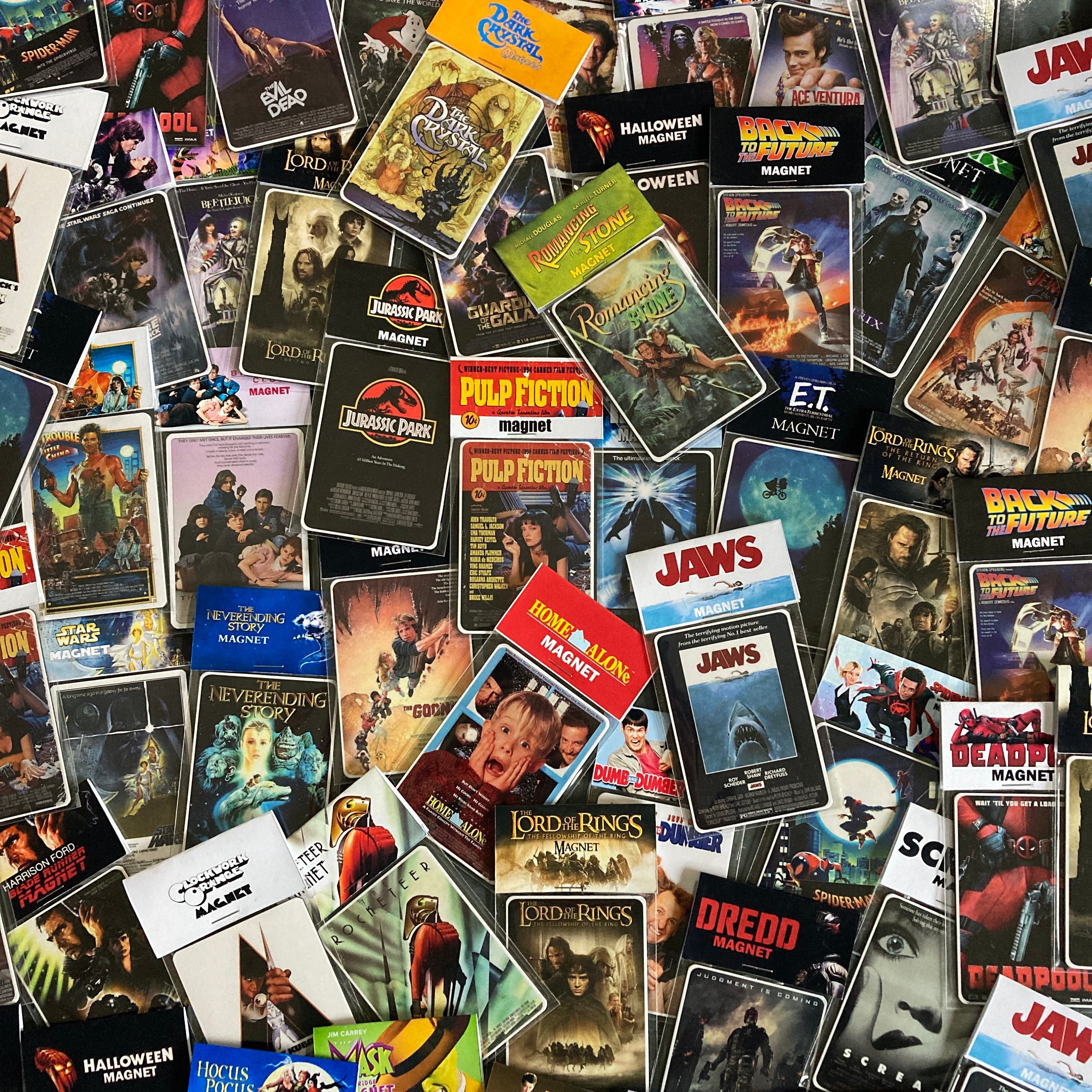 Movie Poster Fridge Magnet Bundle, Collectible Film Art - Etsy